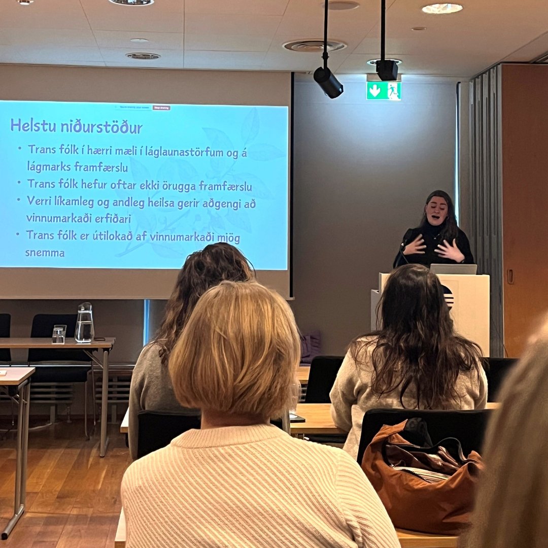 Starfsfólk félaga innan ASÍ, BHM, BSRB og KÍ fræddist um stöðu trans ...